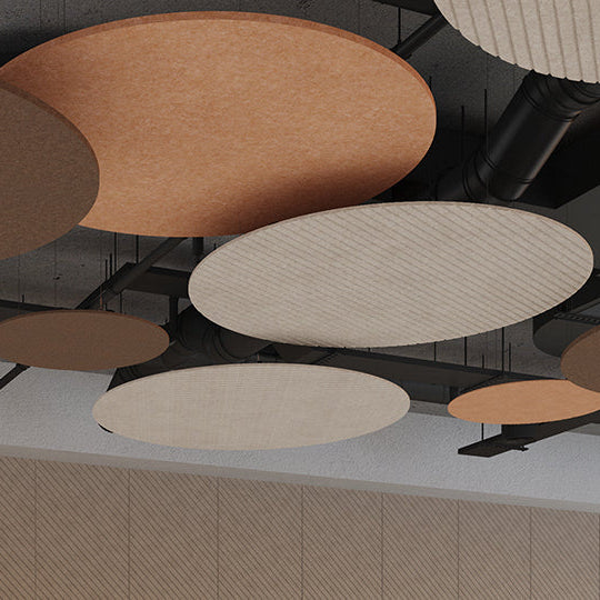 Deckensegel Akustik aus recyceltem PET-Filz | KIBEMO