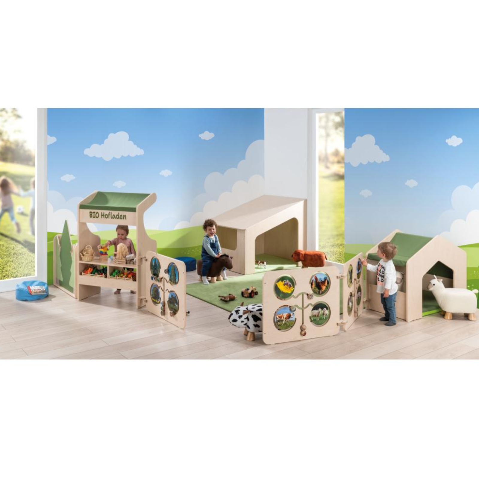 Organic farm shop role play kindergarten | Kibemo